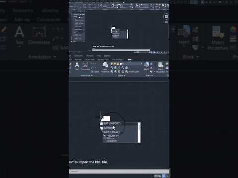 How to import a PDF into Autocad. For appropriate scale, check the full video on the channel.