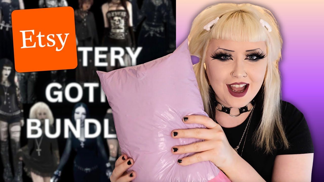 i bought a mystery ‘goth’ clothing bundle from etsy…