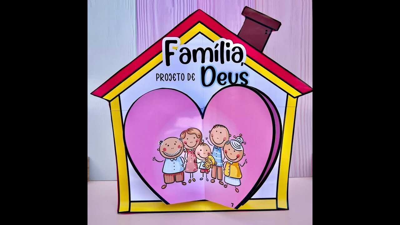 Como montar o recurso visual de história - FAMÍLIA, projeto de Deus .