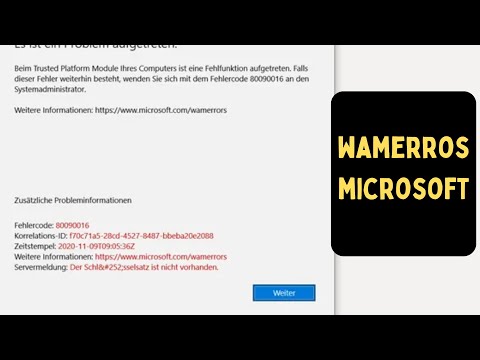 How To Fix Wamerrors 80090016 on Windows 11