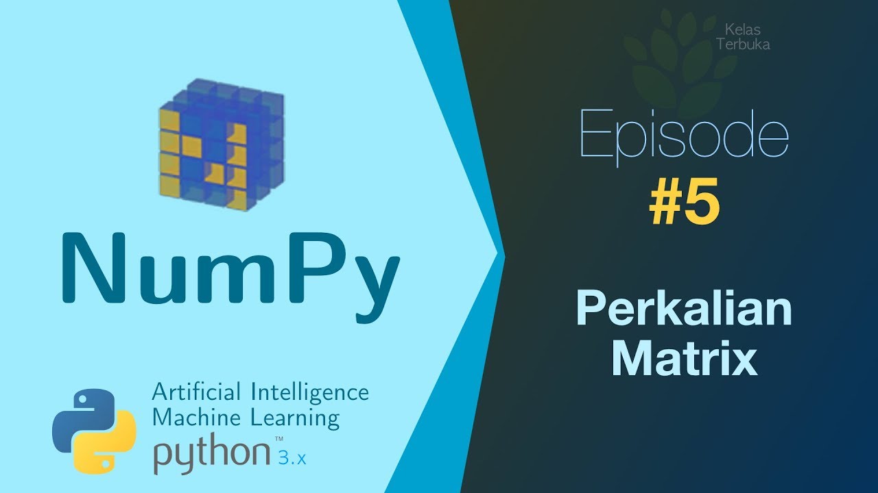 Belajar NumPy [Python Data Analisis] #05 - Perkalian matrix