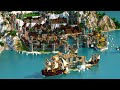 Khiessal - medieval cliffside harbor city Minecraft Map