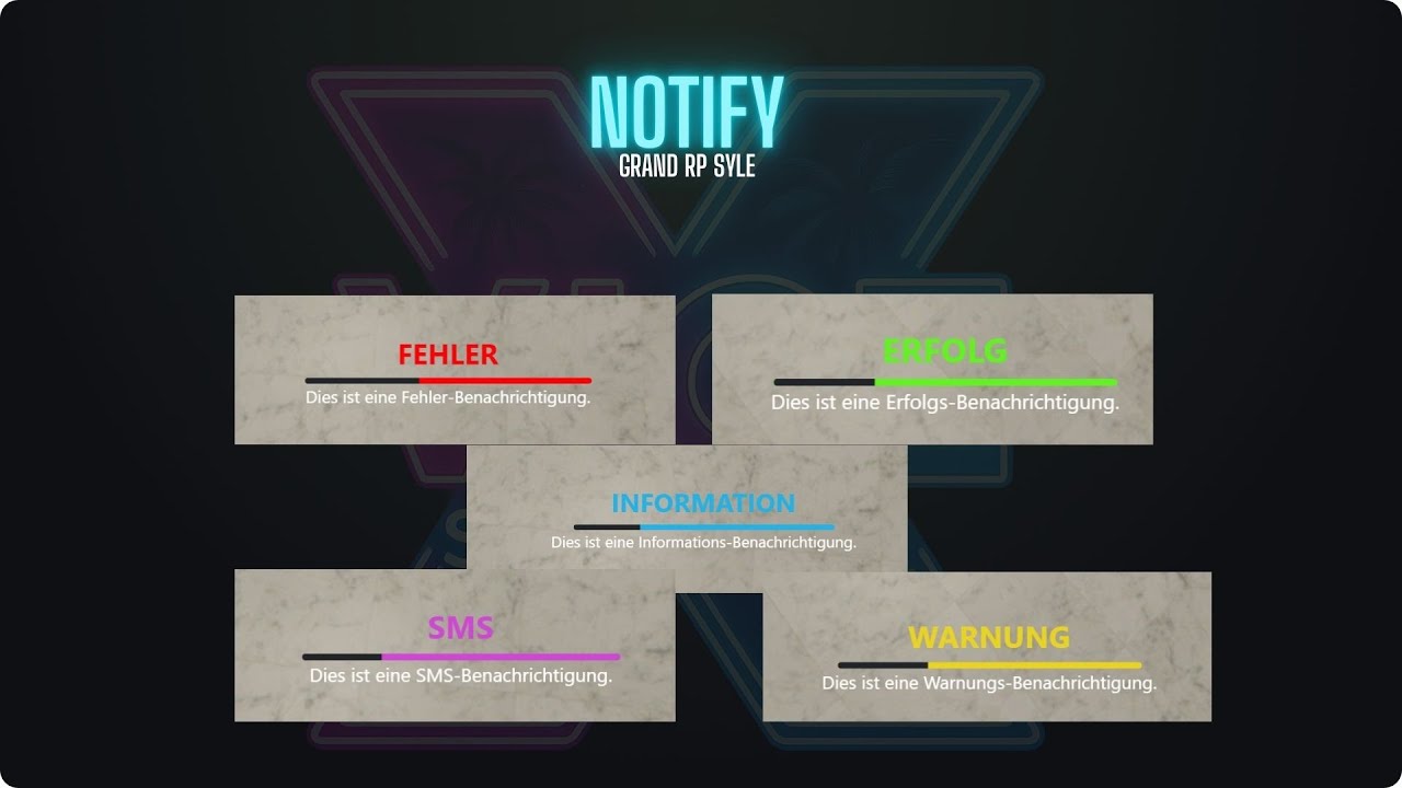 FiveM Notify Script Standalone ViceX Studios