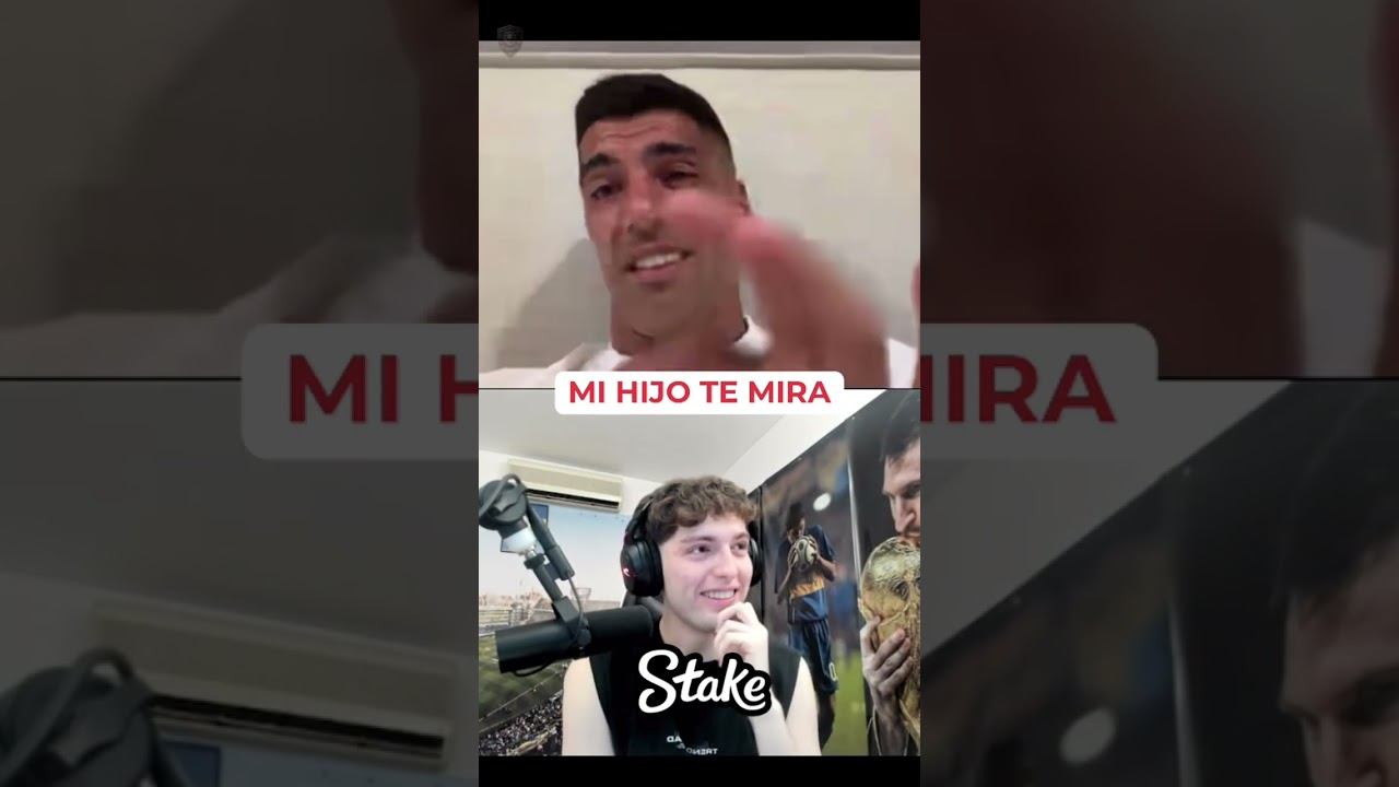 El hijo de Luis Suárez mira a Davo #davooxeneize #suarez #kick