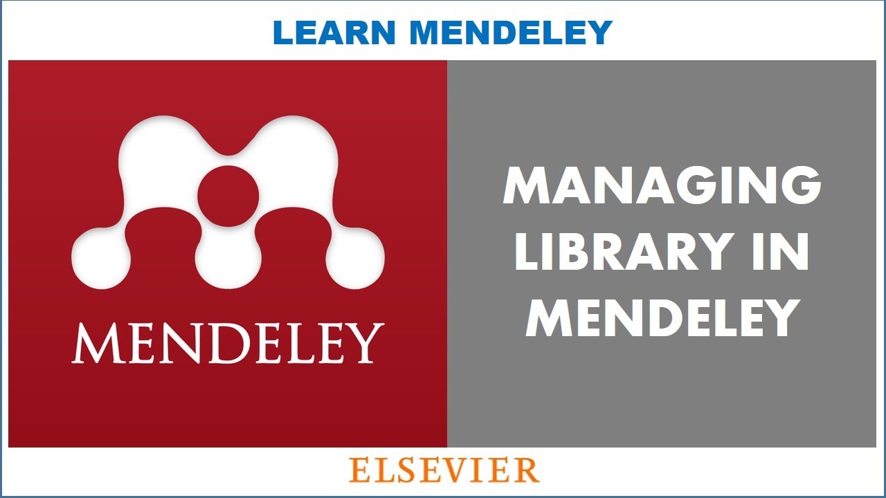 Managing Library in Mendeley | Manage your References