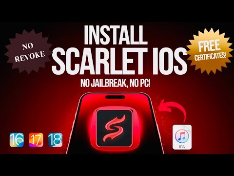 UPDATED 2025! Install Scarlet on iOS | Install IPA Files on iPhone & iPad No Revokes + Giveaway