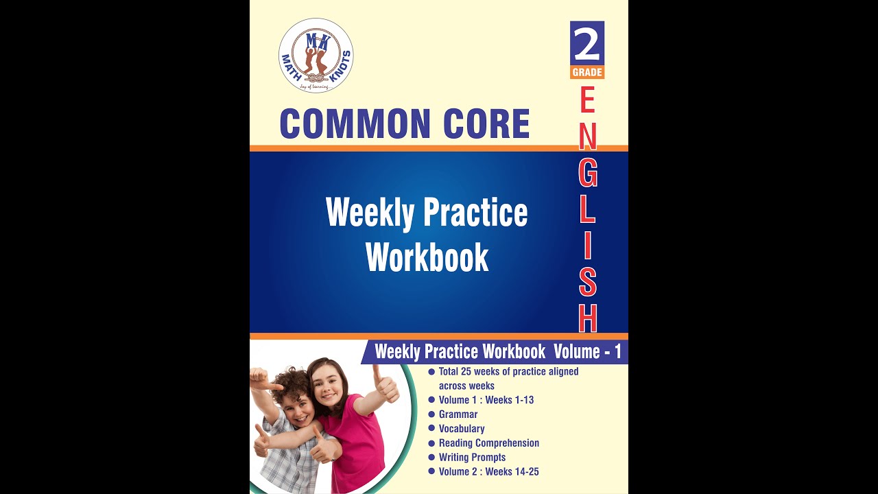 Common Core – 2nd Grade ELA Test Prep Workbook Volume 1 | Book Preview Video
