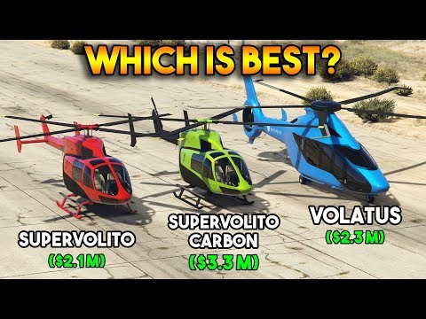 GTA 5 ONLINE : SUPERVOLITO VS SUPERVOLITO CARBON VS VOLATUS (WHICH IS BEST?)
