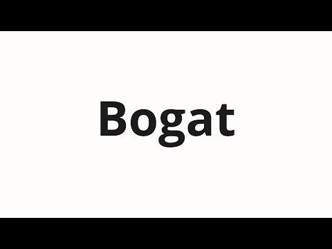 How to pronounce Bogat | Богат (Rich in Russian)
