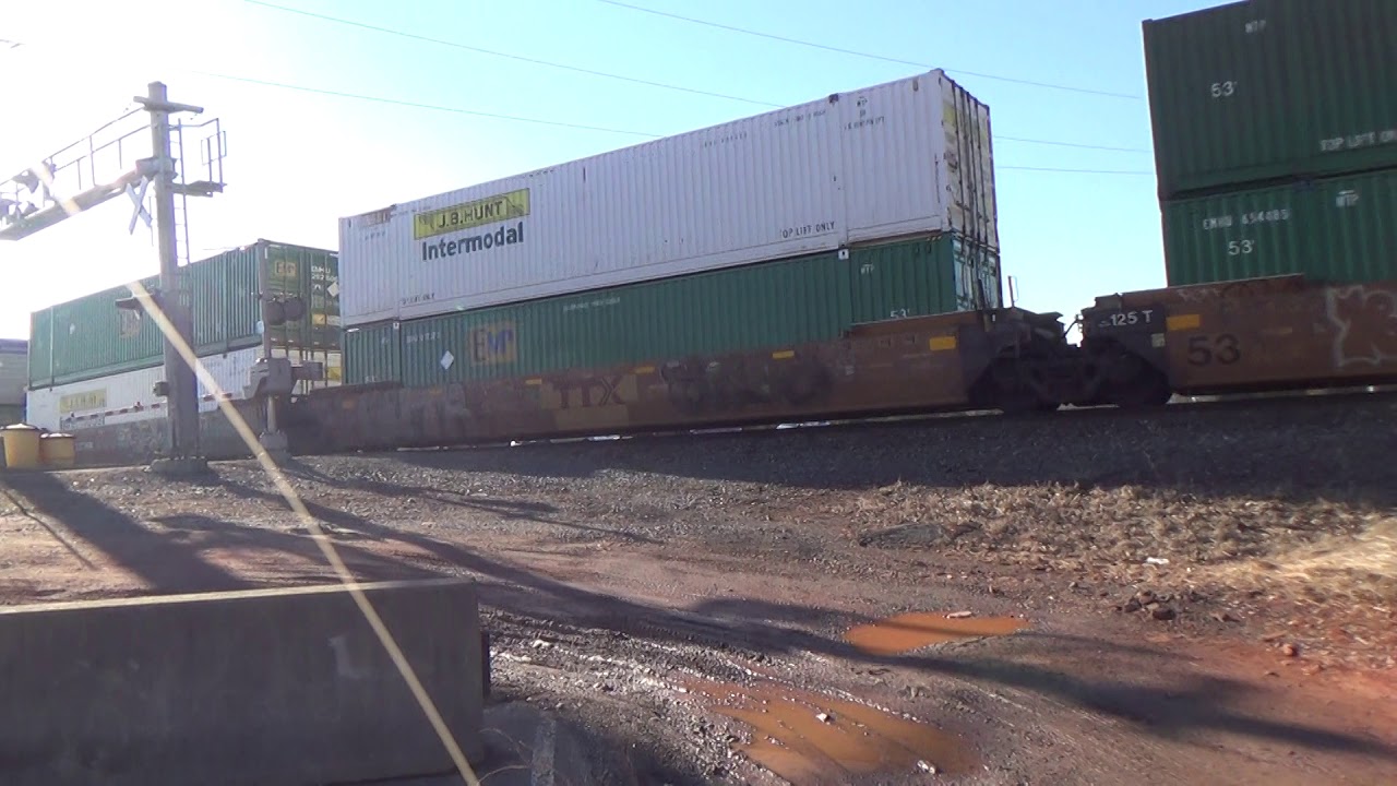 NS Intermodal Train 214 at Manassas, VA 02/04/19