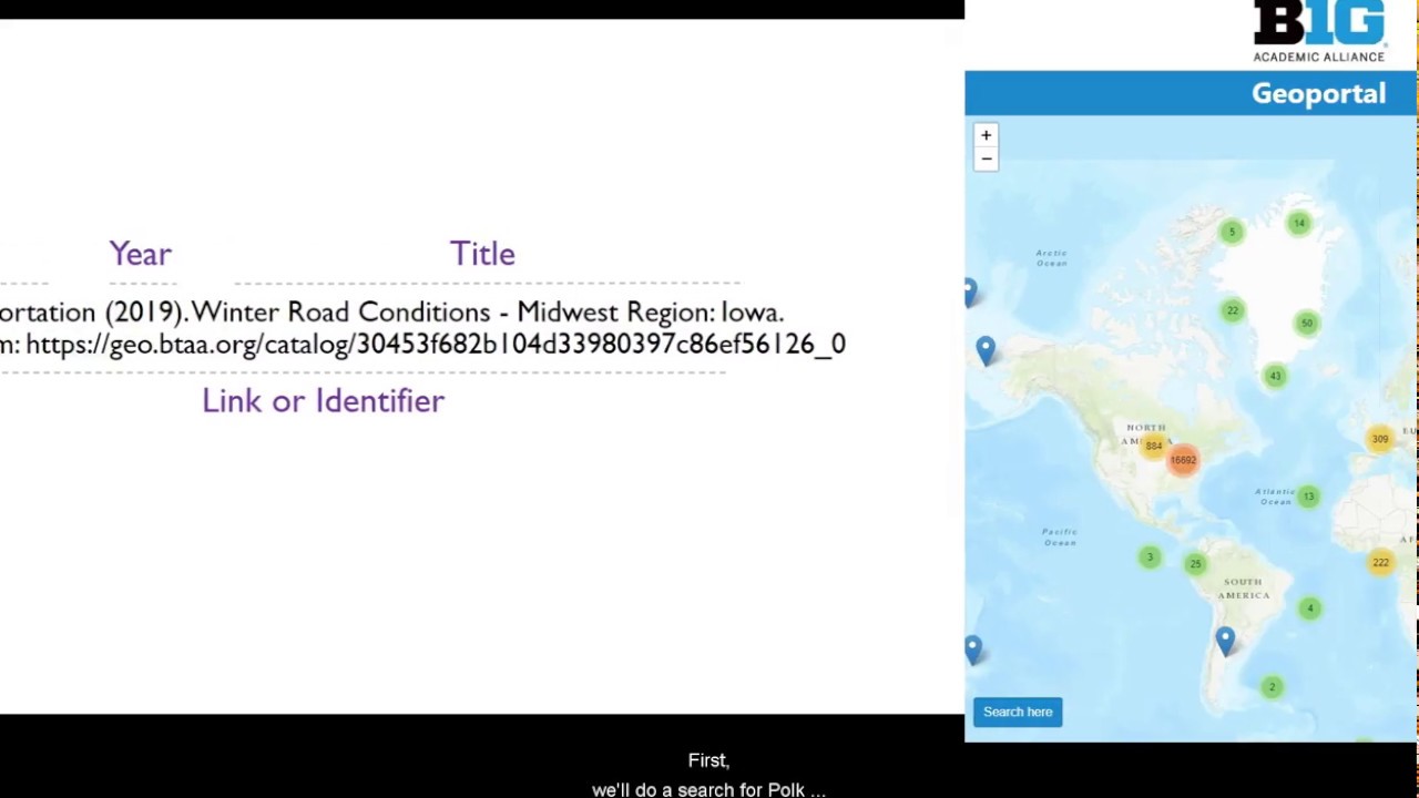 Understanding Geospatial Metadata: Accessing Geospatial Data and Scanned Maps in the BTAA Geoportal