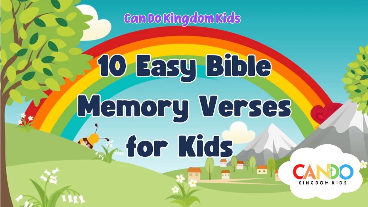 10 Easy Memory Verses for Kids | Fun & Simple Bible Verses to Learn | Children's Bible Lesson