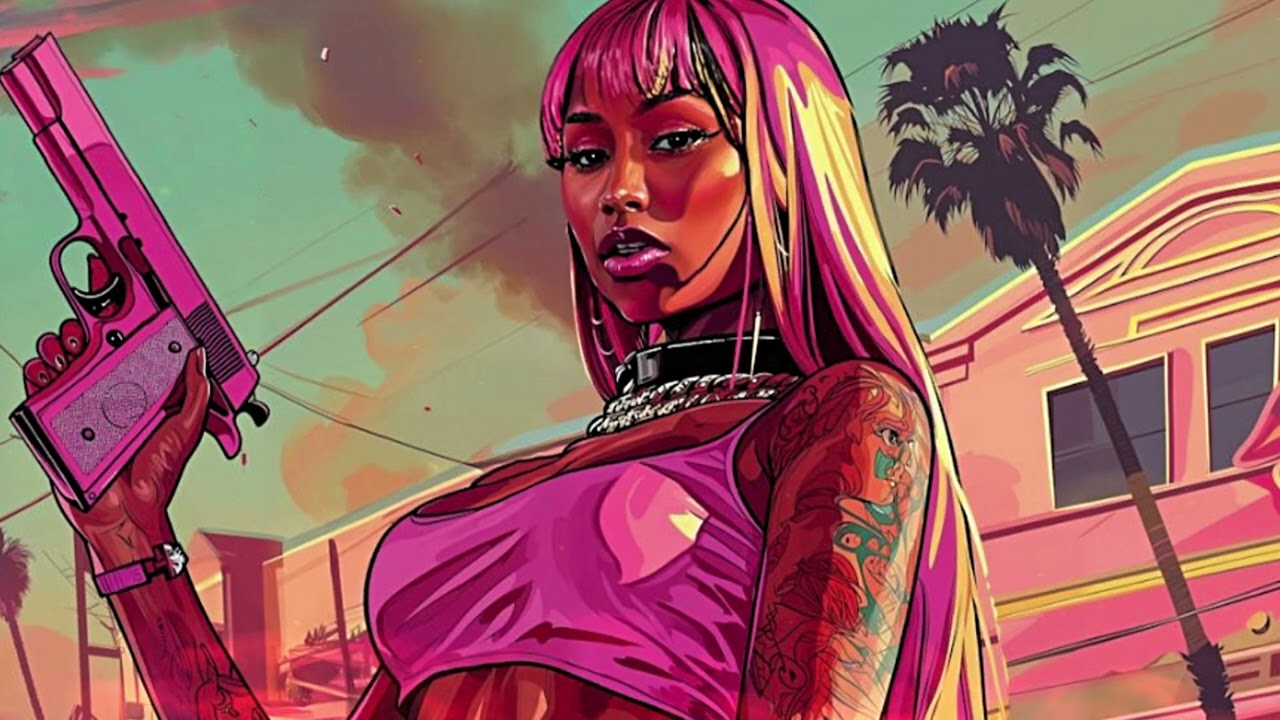 grand theft auto 6 Nicki minaj | live 4K wallpaper