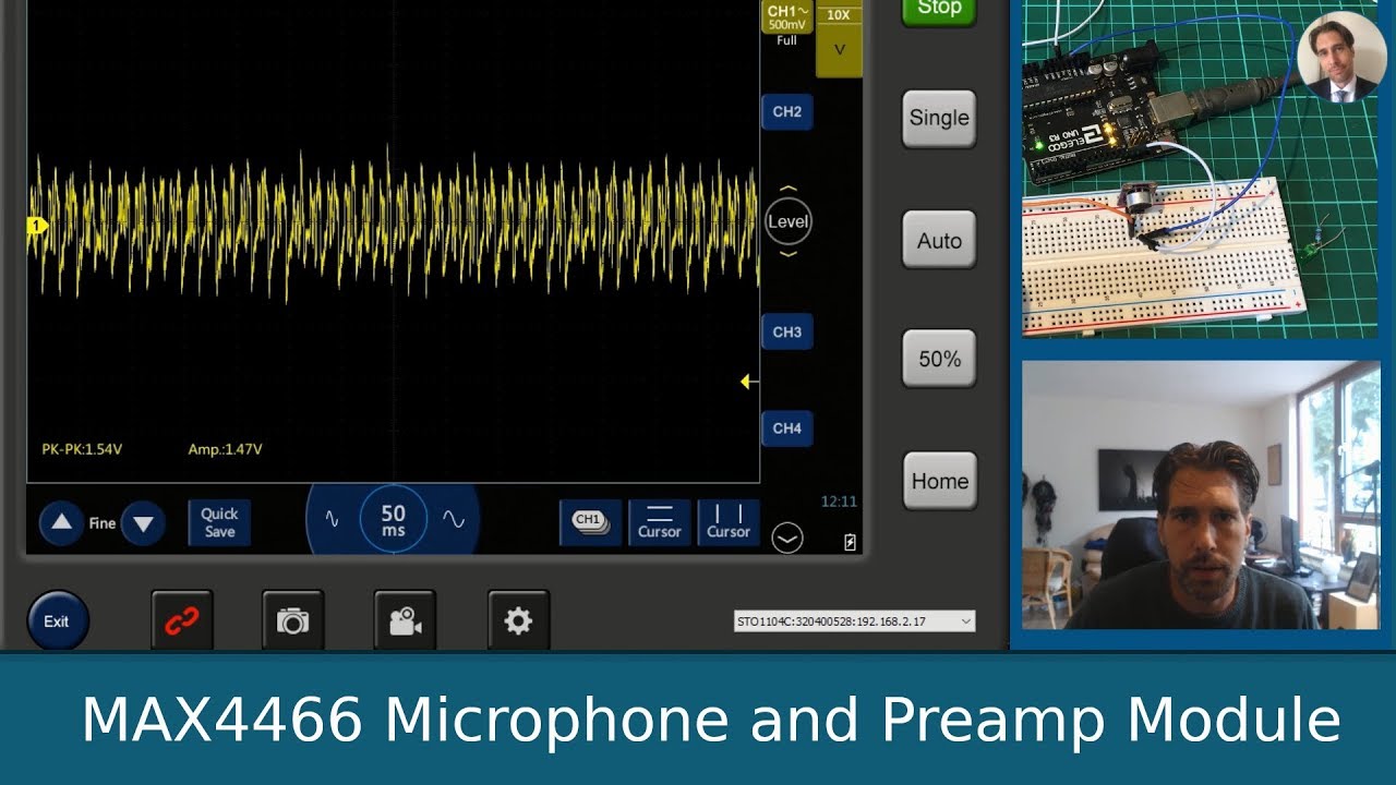 MAX4466 Microphone & Preamp Module (First look and Test)