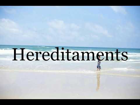 How To Pronounce Hereditaments🌈🌈🌈🌈🌈🌈Pronunciation Of Hereditaments