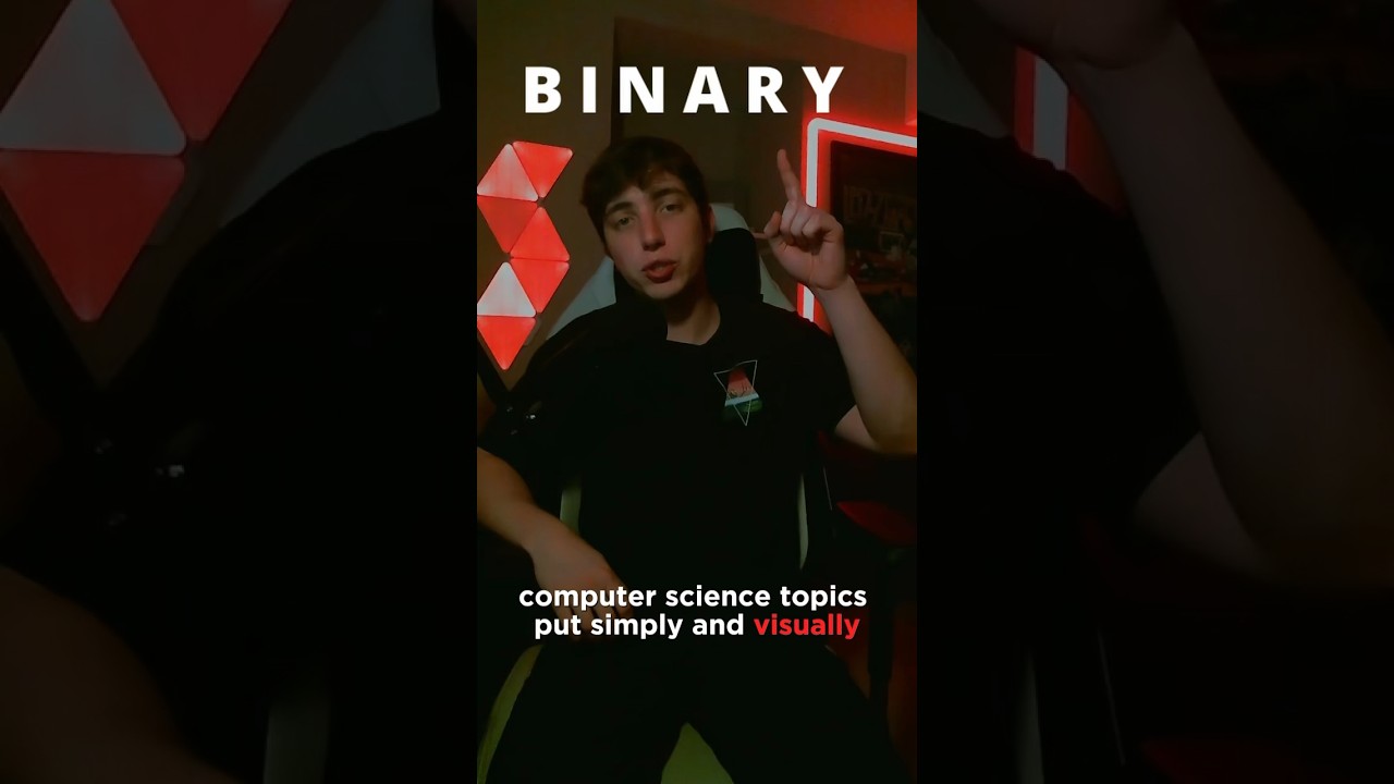 Binary explained! #softwareengineer #computerscience #programming #coding #shorts