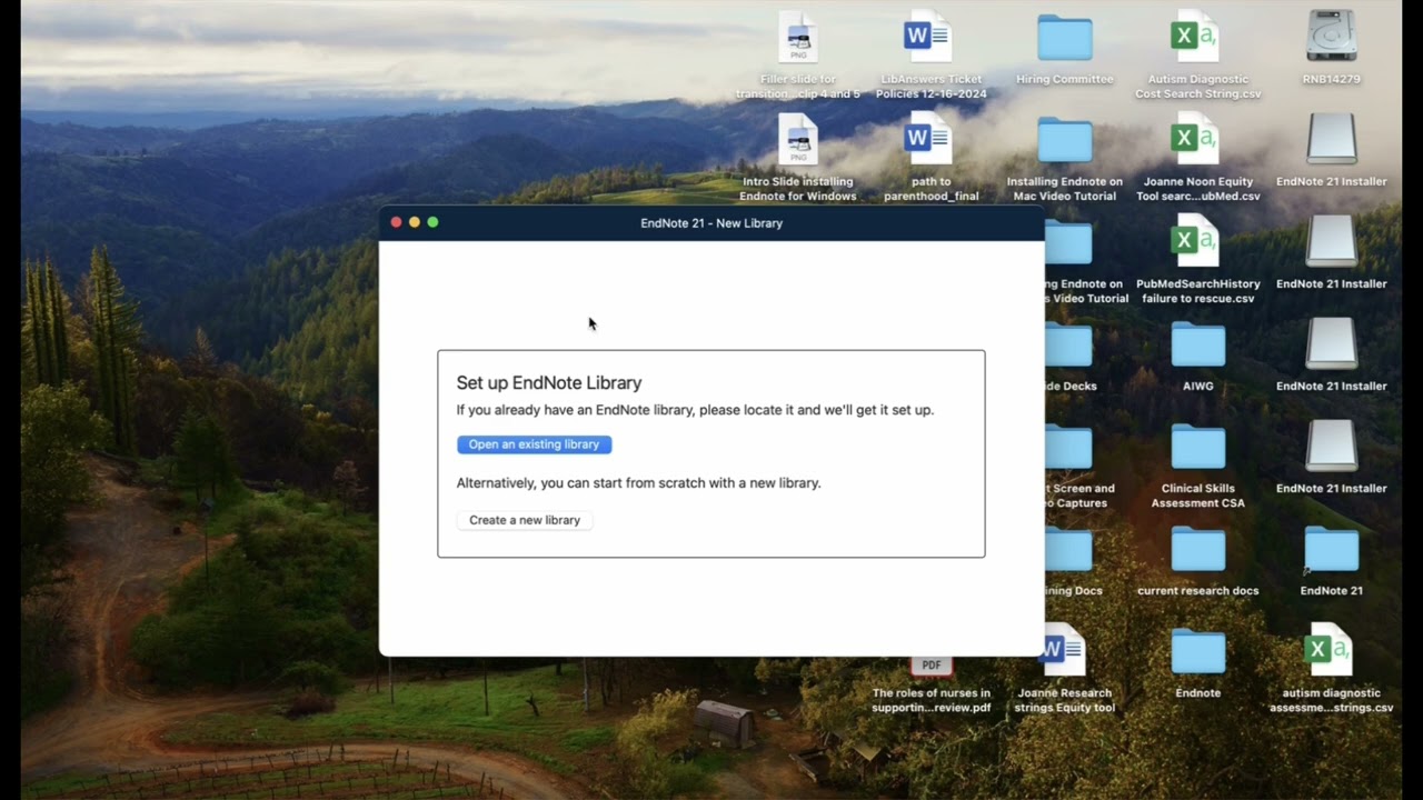 Installing Endnote for Mac