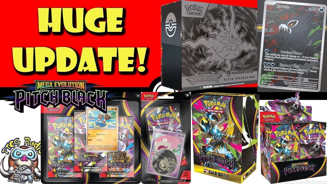 BIG Pitch Black Update! ETB Promo! MANY New Products! HYPE New Set! (Pokémon TCG News)