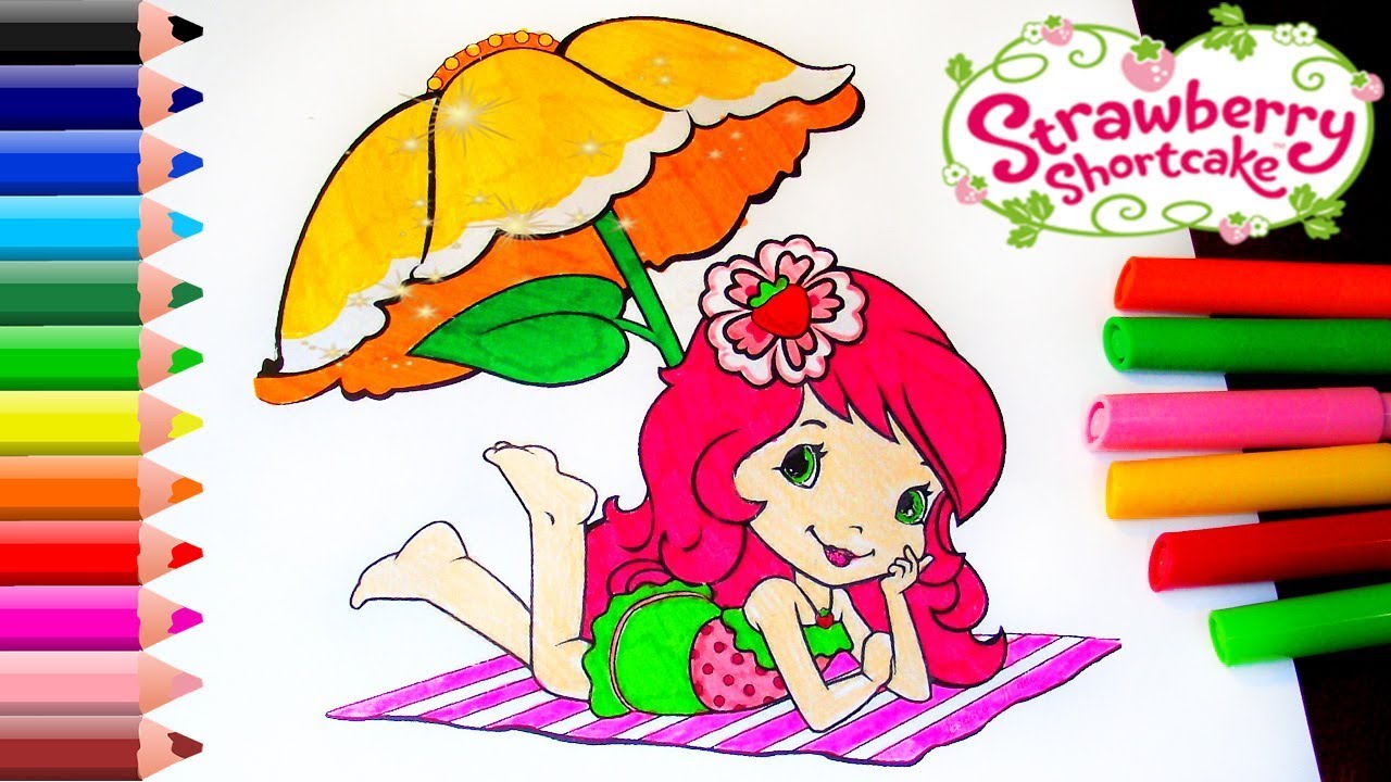Strawberry Shortcake Coloring Pages Videos For Children / Strawberry Shortcake Coloring Book