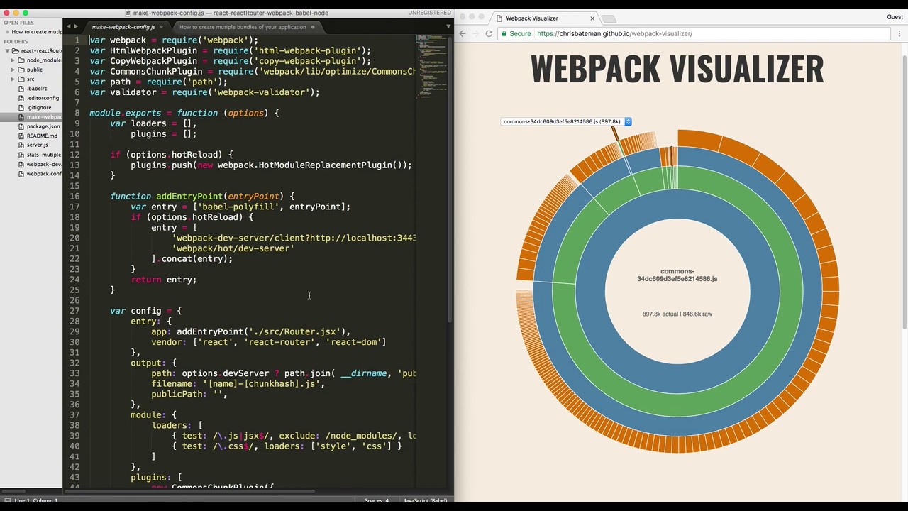 Webpack Visualizer : Visualize, Analyze & Optimize chunks