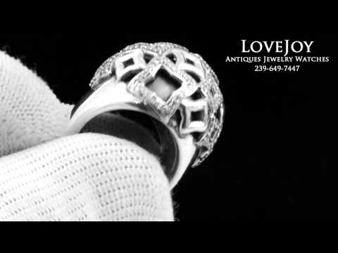 David Yurman Large Diamond Ring Authentic