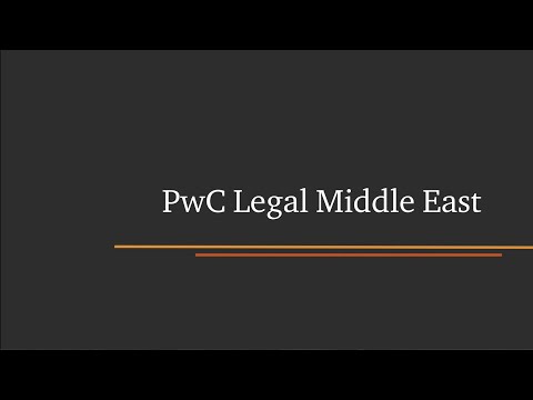 We are PwC Legal Middle East