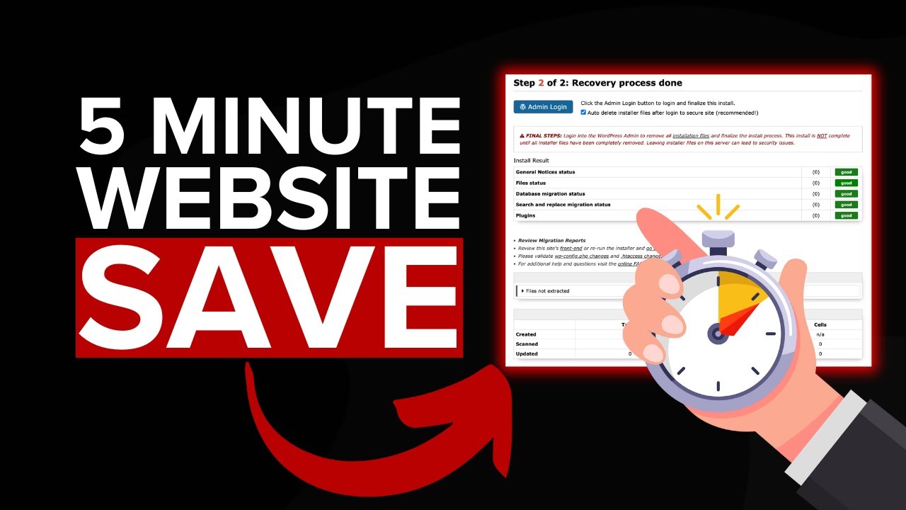How To Restore Your WordPress Site From A Backup In Minutes with Duplicator Plugin