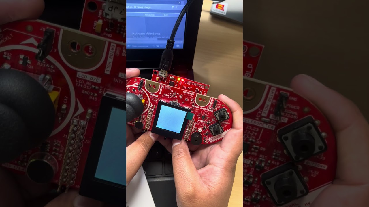 MK II #texasinstrument bossterpack working with MSP430F5529 family. Printing block with just button