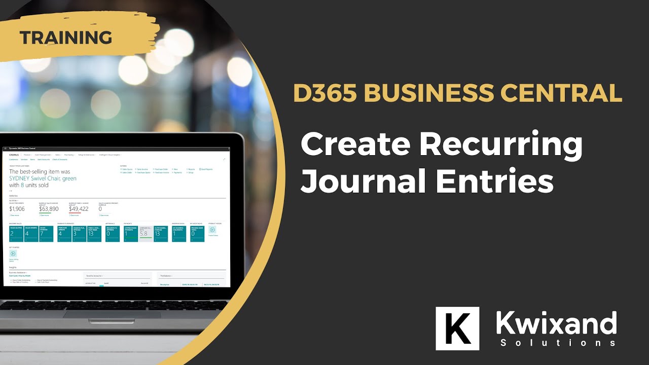How to Create Recurring Journal Entries | Dynamics 365 Business Central