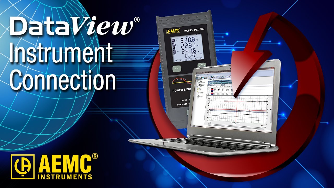 AEMC® - DataView® - Connecting Instruments To Computer Through DataView®
