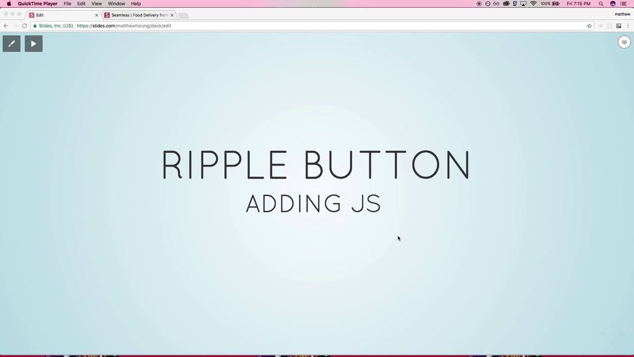 Ripple Button: Adding Javascript