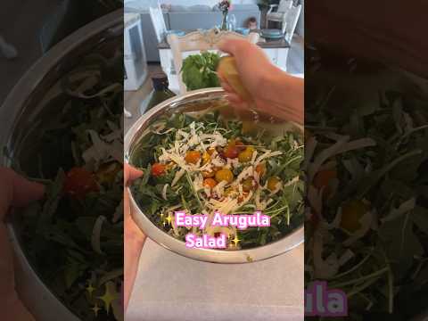 Easy Arugula Salad ✨#recipe #salad #lifestyle