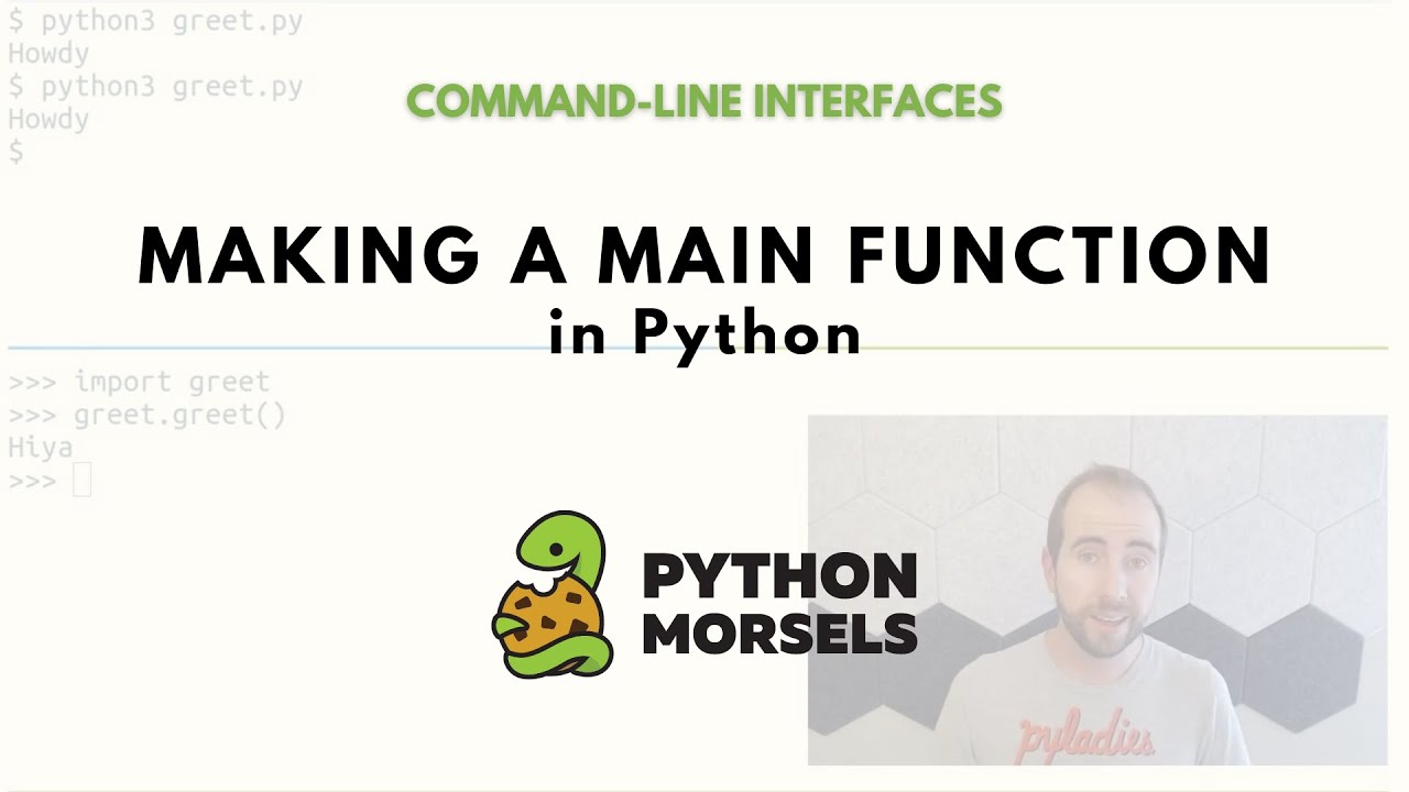 Making a main function in Python