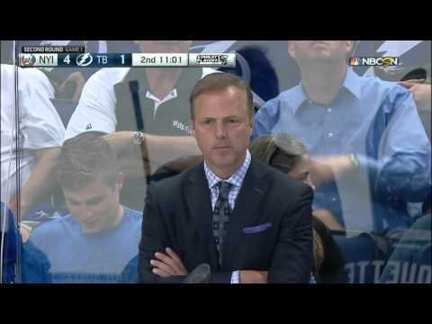 Vezina nominee Bishop pulled after giving up 4 in series opener