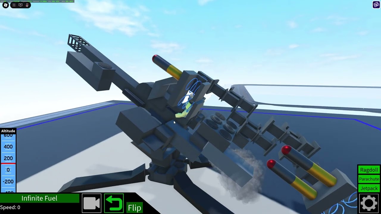 Roblox- Plane crazy Artillery showcase V2 [NO TUTORIAL]