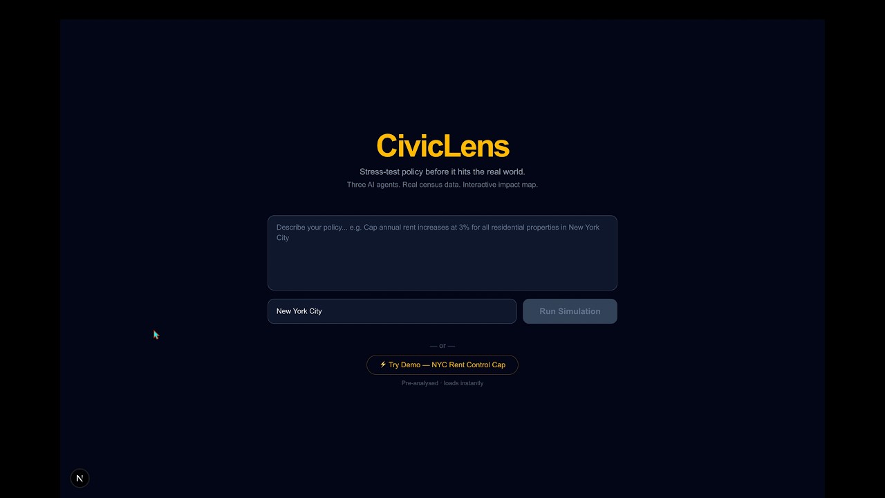 CivicLens || Demo Video || Devpost DTL || Lynx Hack 2026 CU Denver