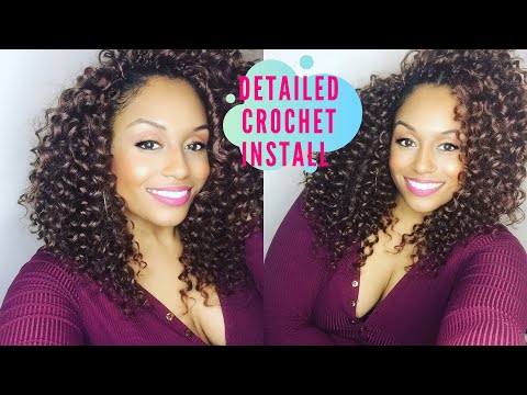 DETAILED CROCHET INSTALL FREETRESS BEACH CURL ( EASY TO INSTALL) NO CORNROWS