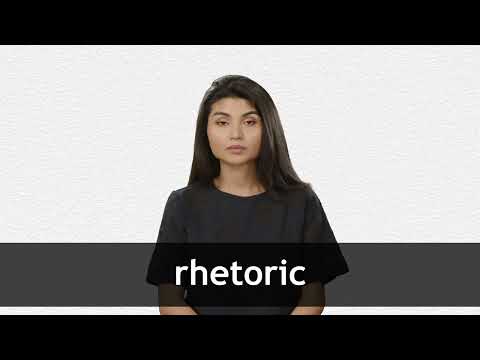 How to pronounce RHETORIC in American English