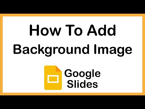 Google Slides: How To Add A Background Image
