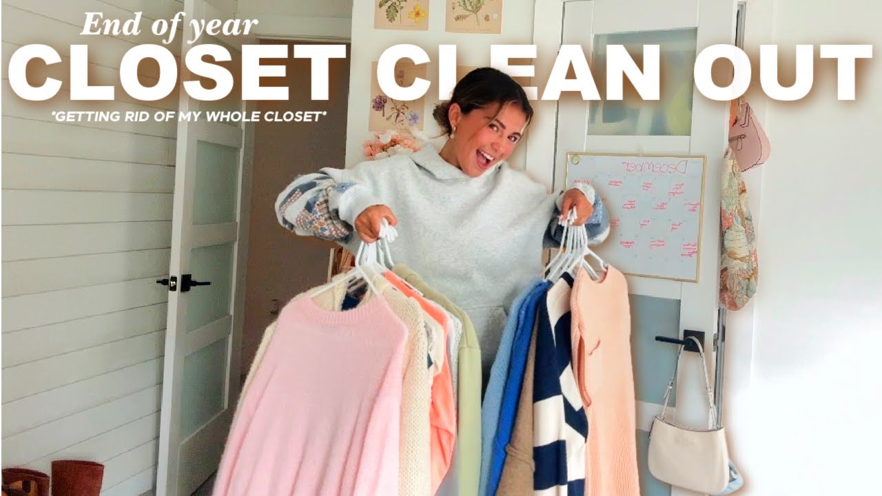 HUGE CLOSET CLEAN OUT || Vlogmas Day 2