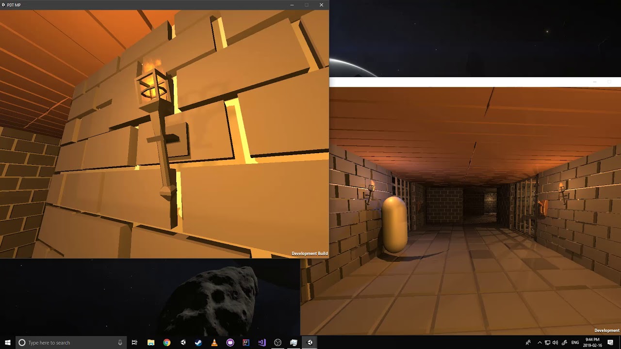 Procedural Dungeon Toolkit - Testing Multiplayer Object Interaction