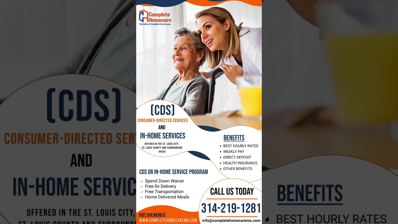Consumer Directed Services & In-Home Services Program. #cds  #completehomecare  #seniorcare  #aging