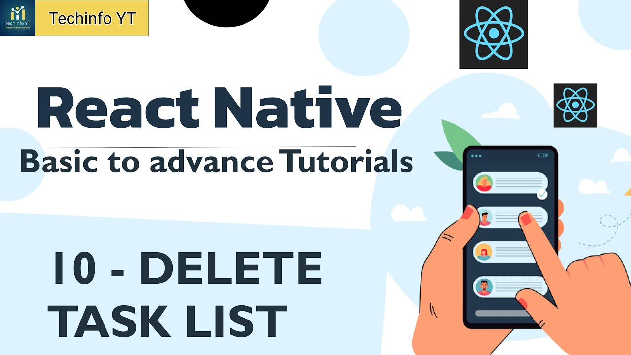 Delete Task Functionality  | Mastering React Native | React native Tutorials