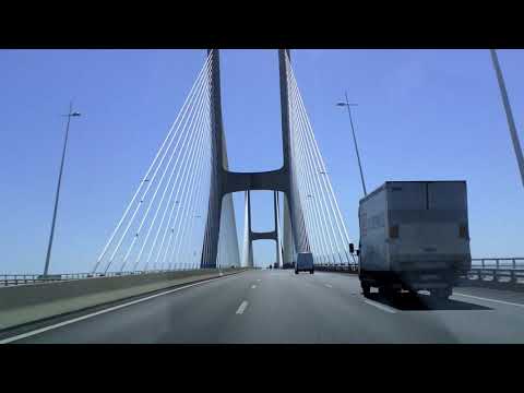 The (up until recently) longest bridge in Europe: Vasco da Gama - Lisbon, Portugal
