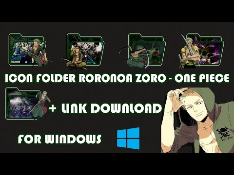 Icon Folder Anime One Piece [Roronoa Zoro] for Windows + Link Download in Description