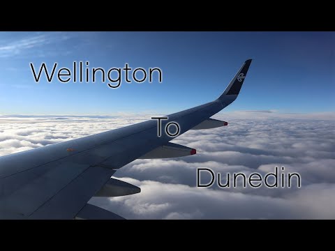 Flight - Wellington to Dunedin | North Island to the South Island | Beautiful Aerial Views