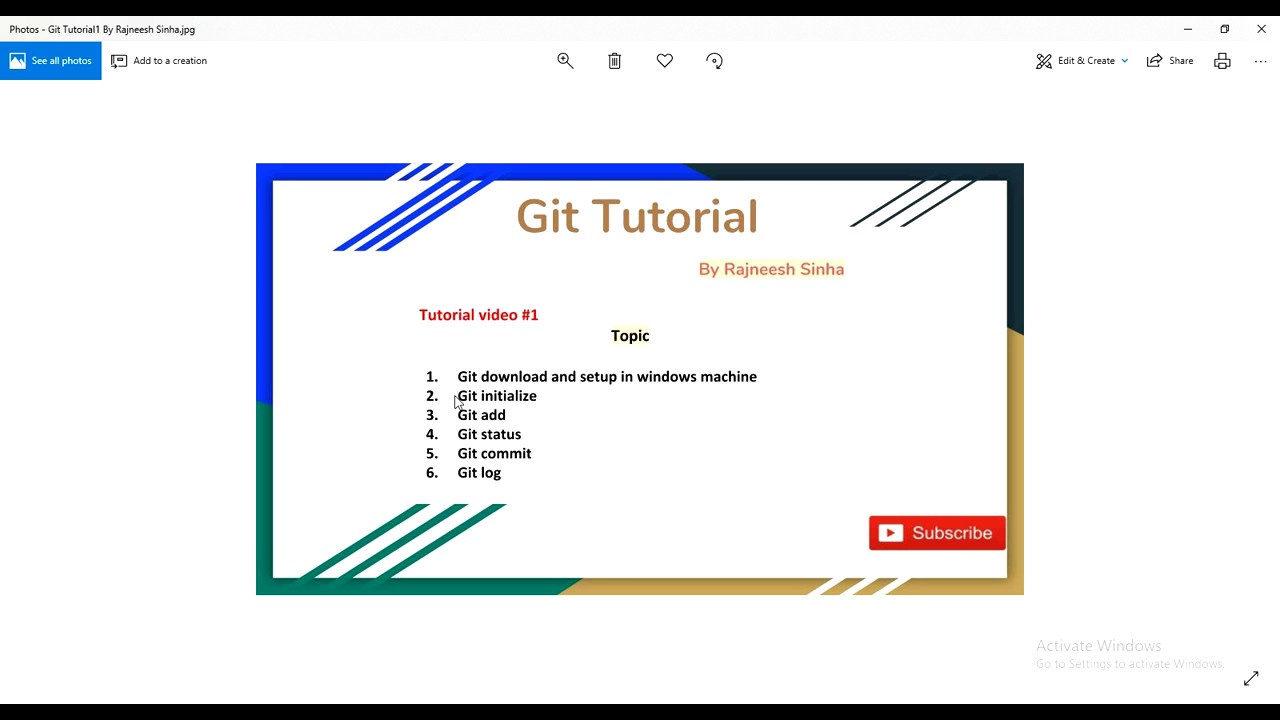 Beginners | Git tutorial part 1 English | Git setup guide | Basic git commands