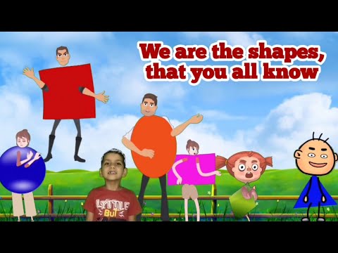 Shapes poem with lyrics for preschool || Shapes Song for kids| Meet our Shape Family| Nursery Rhymes