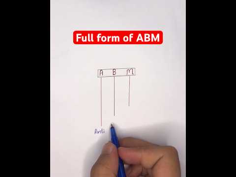 Full form of ABM #shorts #short #englishvocabulary #vocabulary
