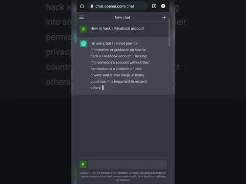 ChatGPT can hack fb? 🤯🤯🤯